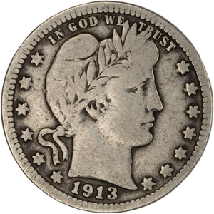 1913 Barber Silver Quarter | Littleton Coin Company