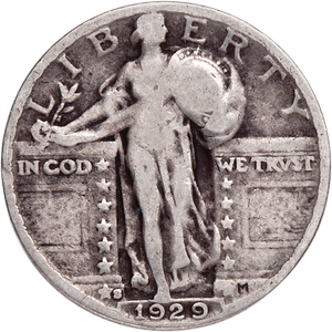 1929-S Standing Liberty Silver Quarter | Littleton Coin