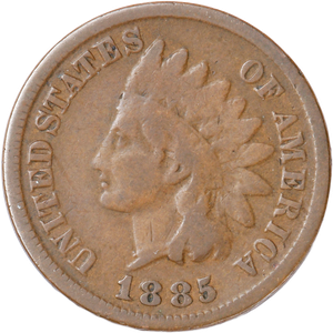 1885 Indian Head Cent, Variety 3, Bronze | Littleton Coin Company