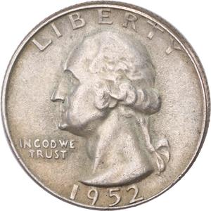 1952-S Washington Silver Quarter AU50 | Littleton Coin Company