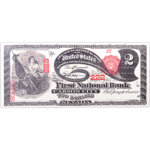 Replica $2 Carson City Nevada Note | Littleton Coin Company