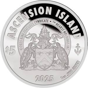 2025 Ascension Island 1 oz. Silver $5 Popeye® & Olive Oyl™ Mistletoe ...