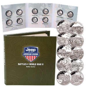 2025 Jeep® Brand Battles of WWII Liberia $1 Series Coins with Folder ...