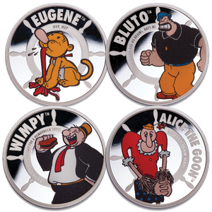 2025 Ascension Island Silver-Plated $2 Popeye® Coins with Folder ...