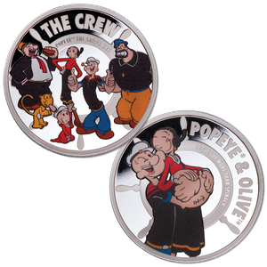 2025 Ascension Island Silver-Plated $2 Popeye® Coins with Folder ...