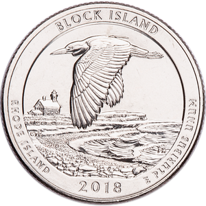 2018 Block Island National Wildlife Refuge Quarter in Showpak ...