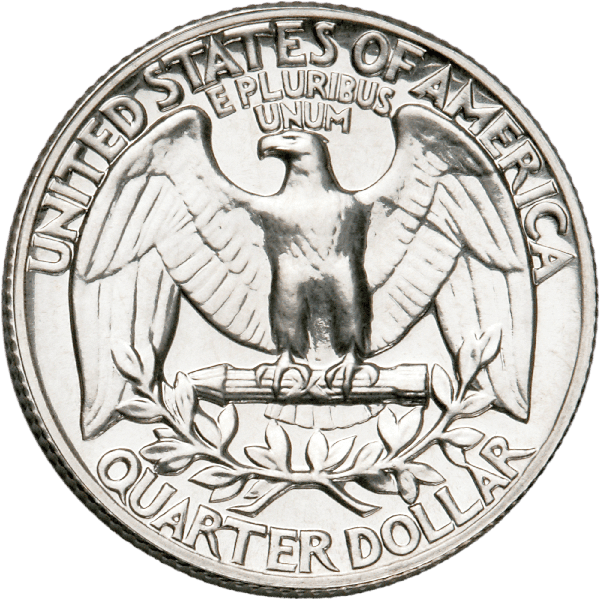 Back Of Quarter Coin